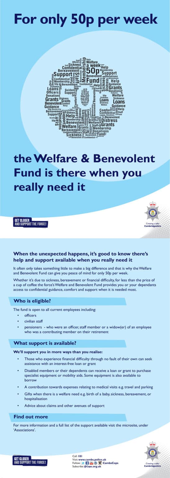 Welfare and Benevolent Fund - Cambridgeshire Police Federation